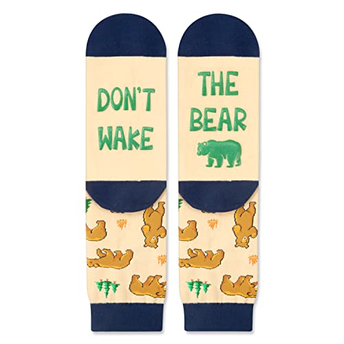 One-Size-Fits-All Bear Gifts, Unisex Bear Socks for Women and Men, Bea ...