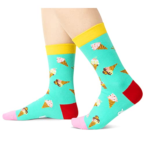 Ice Cream Socks For Men Women, Funny Ice Cream Gifts, Food Lover socks ...