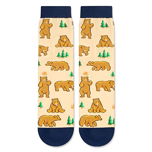 One-Size-Fits-All Bear Gifts, Unisex Bear Socks for Women and Men, Bea ...