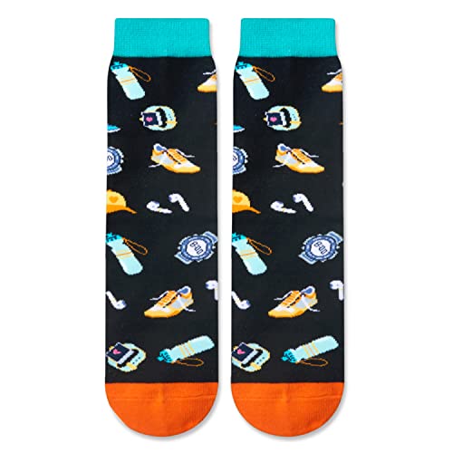 Novelty Running Socks for Men Women who Love to Run, Funny Running Gif ...