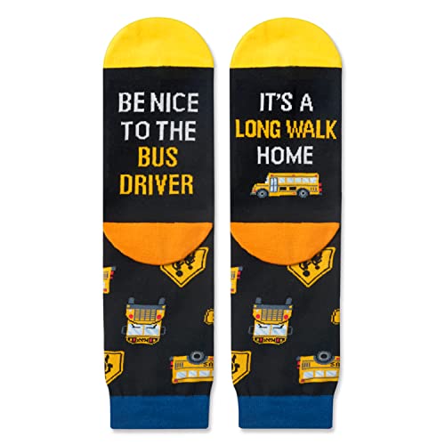 Unisex Bus Driver Socks, Best Gifts for Bus Drivers, School Bus Driver ...