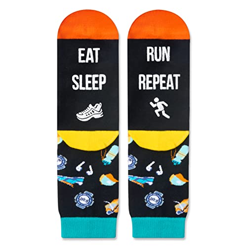 Novelty Running Socks for Men Women who Love to Run, Funny Running Gif ...