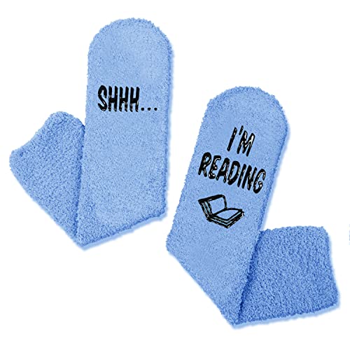 Students Gift Socks, Fluffy Fuzzy Slipper Socks, Women Reading Socks ...