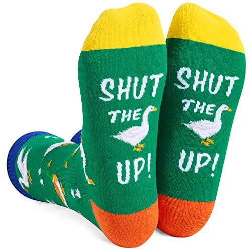 Gender-Neutral Duck Gifts, Unisex Duck Socks for Women and Men, Fun Du ...