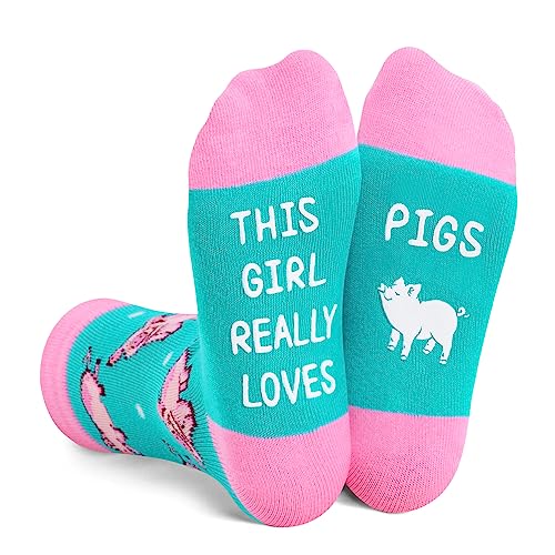 Novelty Pig Socks for Girls Piggy Socks, Funny Pig Gifts for Pig Lover ...
