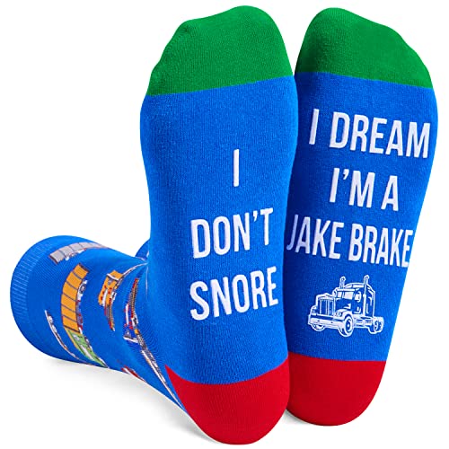 Funny Trucker Unisex Blue Crew Socks – Happypop