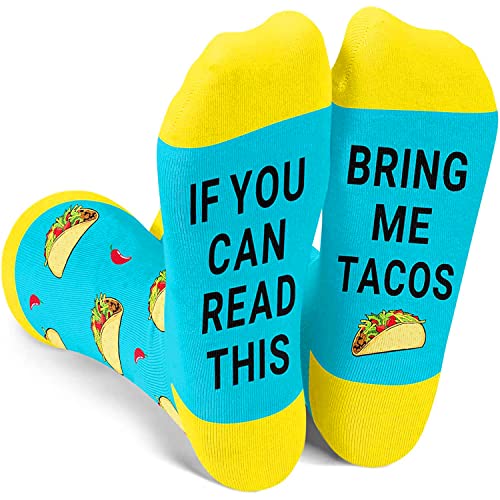 Funny Taco Socks for Women, Novelty Taco Gifts For Taco Lovers, Annive ...