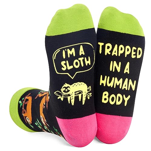 Versatile Sloth Gifts, Unisex Sloth Socks for Women and Men, All-occas ...