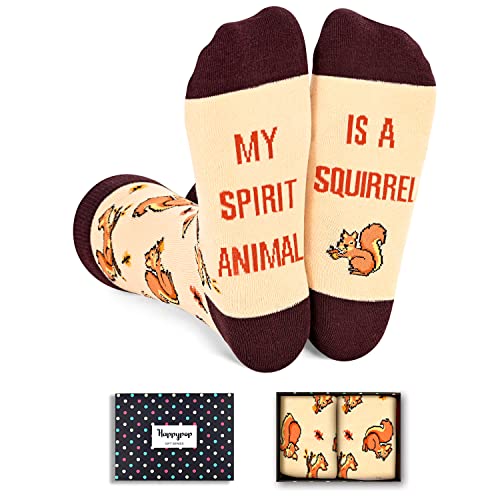 Versatile Squirrel Gifts, Unisex Squirrel Socks for Women and Men, All – Happypop