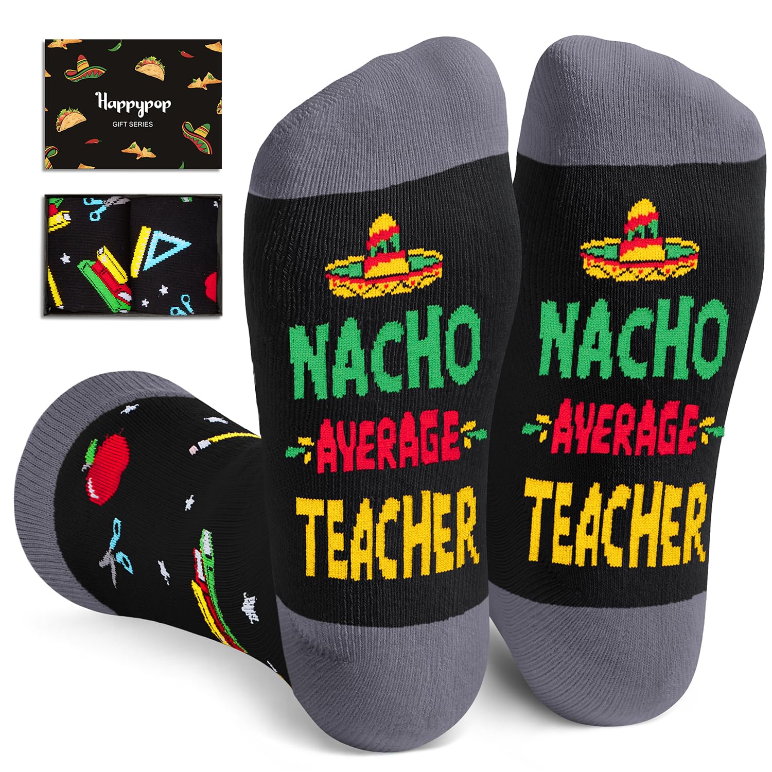 Teacher Appreciation Gifts Ideas - Funny Teacher Socks for Male Female ...