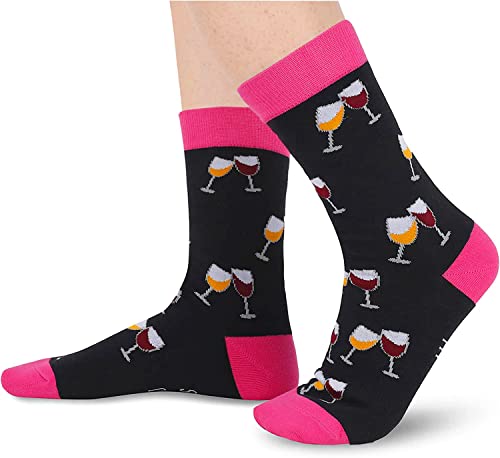 Unique Wine Socks Ideal Gifts for Drinkers Funny Wine Gift for Men and ...