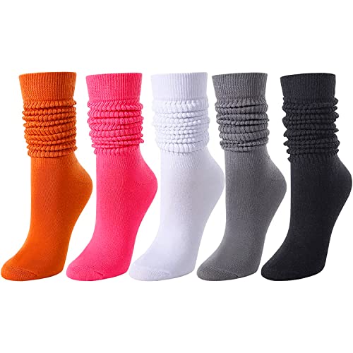 5 Pairs Fashion Vintage 80s Gifts, 90s Gifts, Fun Cute Colorful Slouch ...