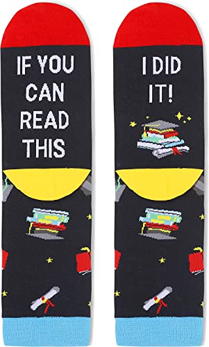 Cool Graduation Gifts for Her/Him, Funny Socks for Women Men Teens, Co ...