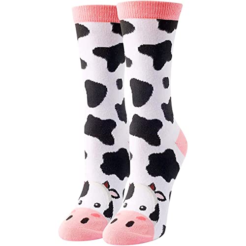 Women's Cute Cow Socks Cow Gifts for Women Fun Animals Gifts for Anima ...