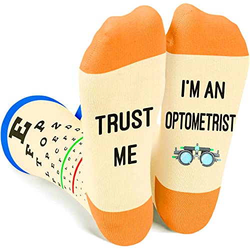 Unisex Optometry Socks, Eye Chart Socks, Eye Doctor Socks, Unique Opto ...