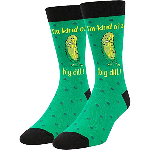 Men's Pickle Socks, Pickle Lover Gift, Funny Food Socks, Novelty Pickl ...