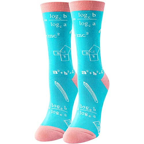 Women's Novelty Funny Math Socks Gifts for Math Teachers – Happypop