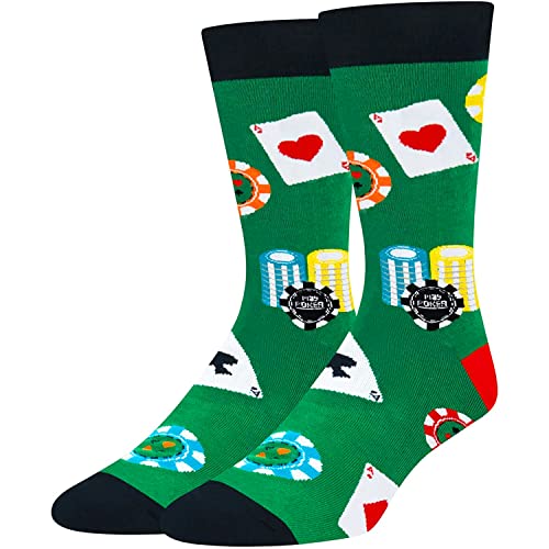 Men's Novelty Funny Poker Socks Gambling Gifts for Men – Happypop