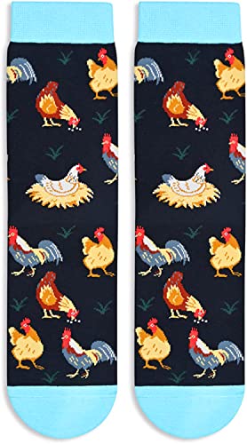 Gender-Neutral Chicken Gifts Novelty Chicken Socks for Men and Women ...