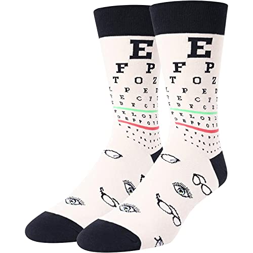 Men's Optometry Socks, Eyeball Socks, Unique Optometry Gifts for Men ...