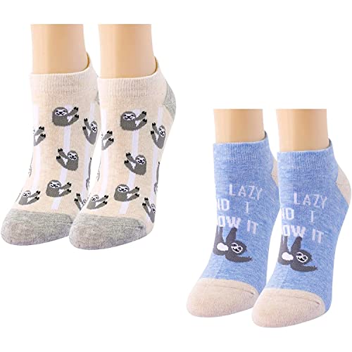 2 Pairs Women's Sloth Socks Sloth Gifts For Sloth Lovers Mom Women, Va ...