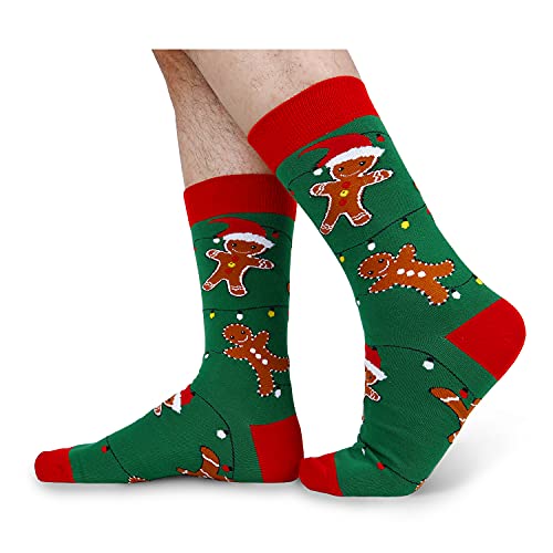 Christmas Gifts for Women Men, Christmas Socks, Gingerbread Socks, Fun ...