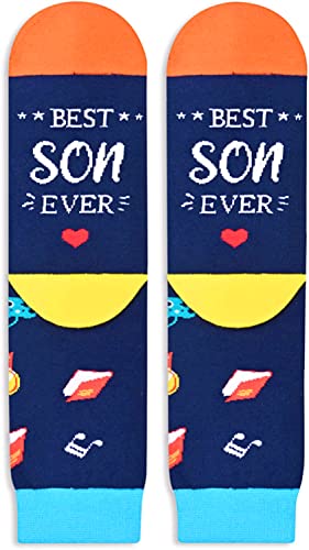 Best Son Ever Socks, Novelty Crazy Socks, Unique Gifts for Son from Mo ...