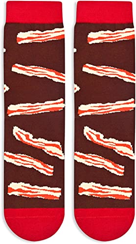 Unisex Bacon Socks, Bacon Lover Gift, Funny Food Socks, Novelty Bacon ...