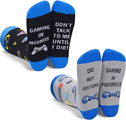 Novelty Gamer Socks, Gamer Gifts for Him Who Love Game, Gaming Socks f ...