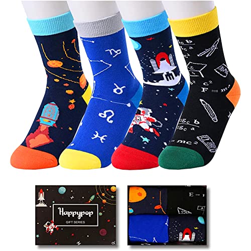 Funny Boys Socks Boy Space Socks Gifts for Boys 7-10 Years Old Boys, B ...