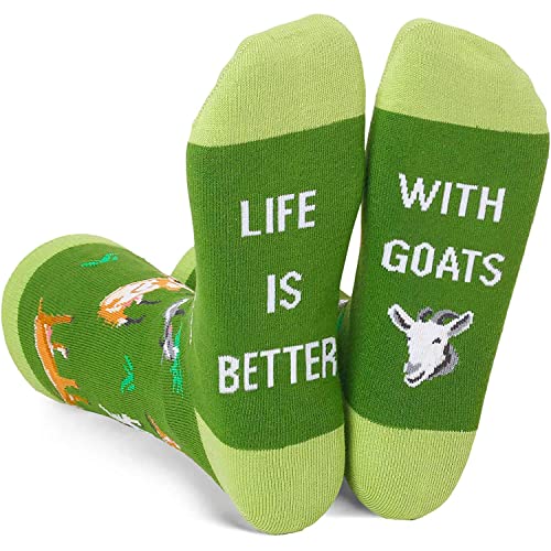Unique Goat Gifts, Unisex Goat Socks for Men and Women, Best Gift for ...