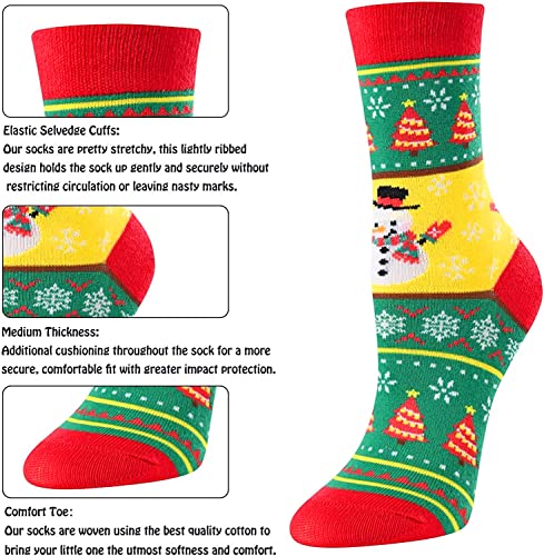 Kids' Novelty Funny Christmas-tree Socks Gifts-4 Pack – Happypop