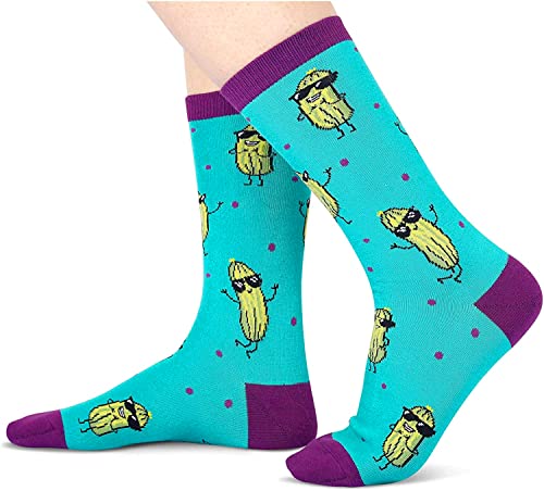 Women's Pickle Socks, Pickle Theme Socks, Pickle Gifts, Present Ideas ...