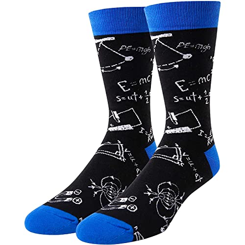 Funny Physics Socks for Men, Science Socks, Teacher Appreciation Gifts ...