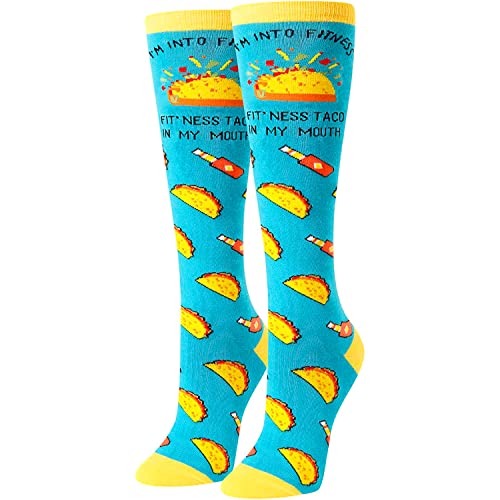 Women's Taco Socks, Mexican Theme Socks, Taco Gifts, Taco Lover Presen ...