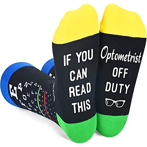 Unisex Optometry Socks, Eye Chart Socks, Eye Doctor Socks, Optometry G ...
