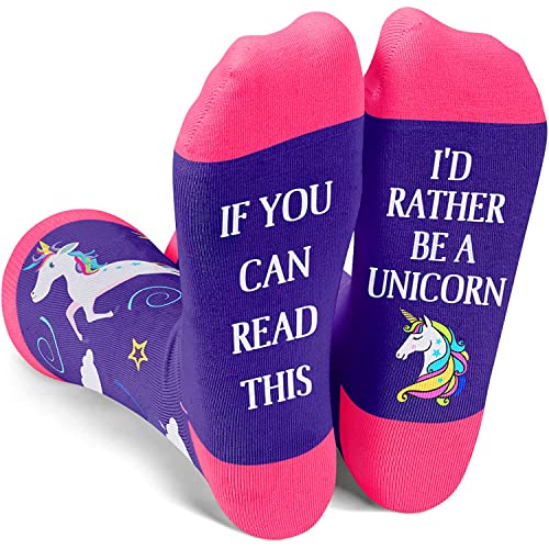 Gender-Neutral Unicorn Gifts, Unisex Unicorn Socks for Women and Men ...