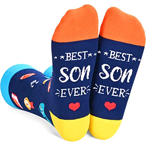 Best Son Ever Socks, Novelty Crazy Socks, Unique Gifts for Son from Mo ...
