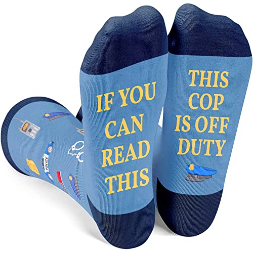 Police Socks for Women and Men, Unisex Cops Socks, Unique Gift for Cop ...