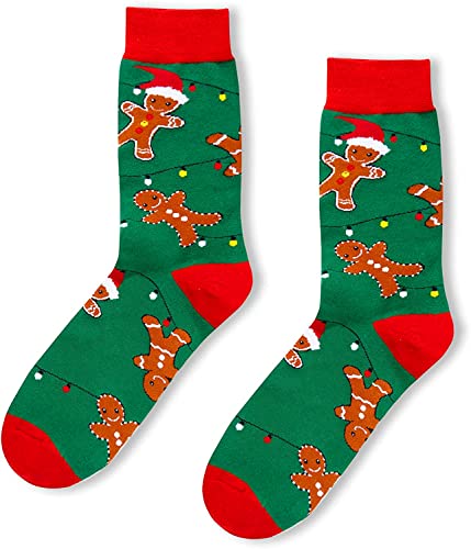 Funny Gingerbread Sloth Socks for Men, Stocking Stuffers, Novelty Chri ...