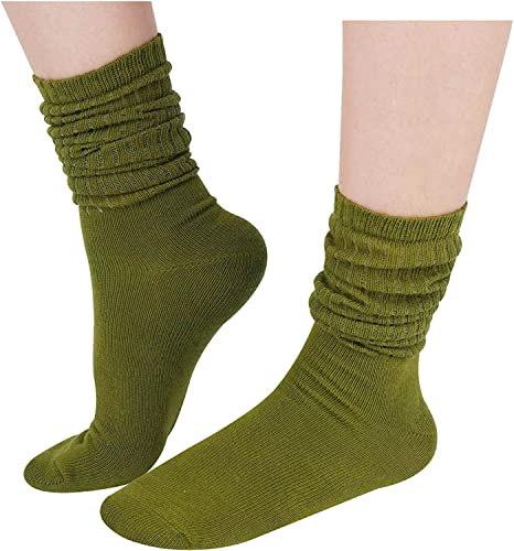 Scrunch Socks Women, Cotton Long High Tube Socks, Fun Cute Colorful Sl ...