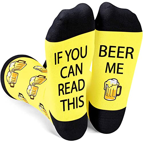 Beer Lover Gift Unique Beer Socks Funny Beer Gift for Men , Ideal Gift ...